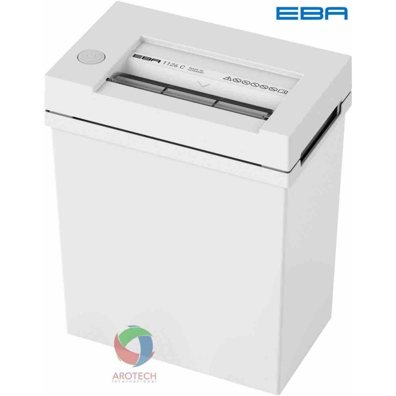 Paper Shredder EBA 1126 C | Cross cut 2x15mm | Made in Germany