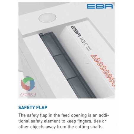 Paper Shredder EBA 1126 C | Cross cut 2x15mm | Made in Germany