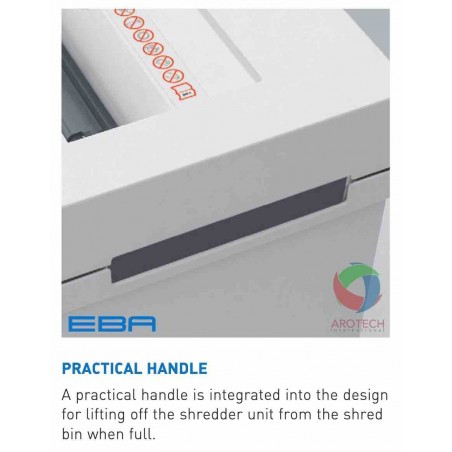 Paper Shredder EBA 1126 C | Cross cut 2x15mm | Made in Germany