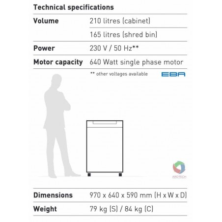 EBA 2339 Paper Shredder - Penghancur Kertas EBA Germany